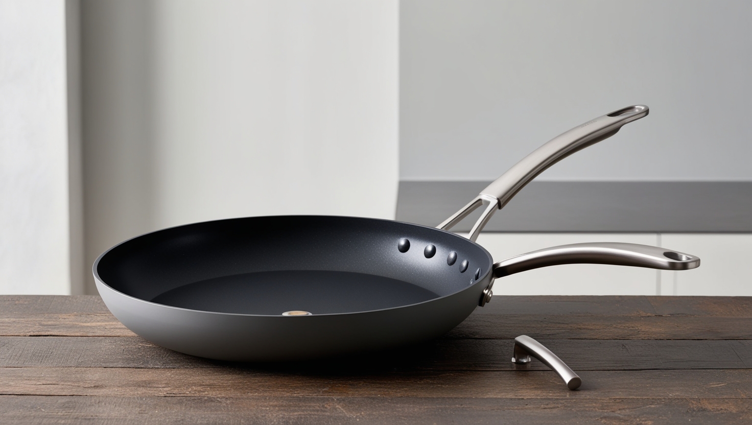 Fry Pan With Removable Handle: FlexiGrip Fry Pan