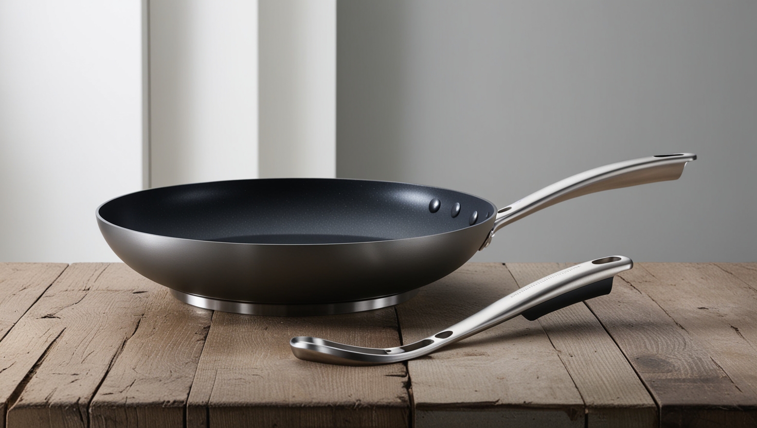 Fry Pan With Removable Handle: FlexiGrip Fry Pan
