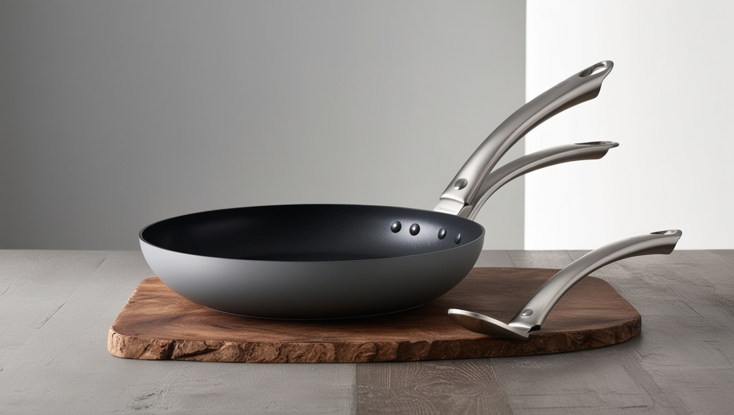 Fry Pan With Removable Handle: FlexiGrip Fry Pan